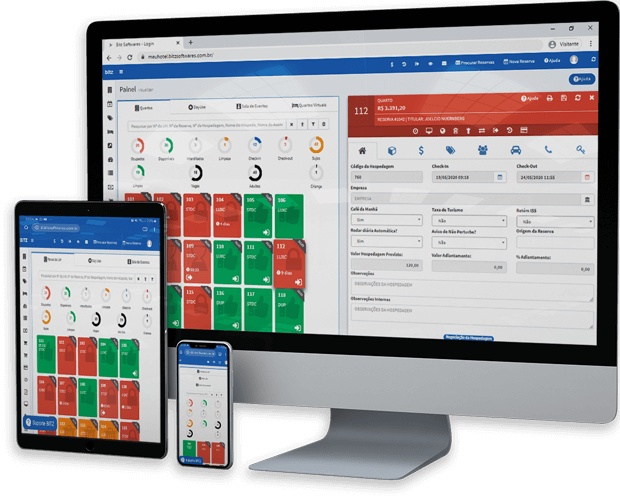 Sistema para Gestão de Hotel PMS 100% Cloud - Bitz Softwares